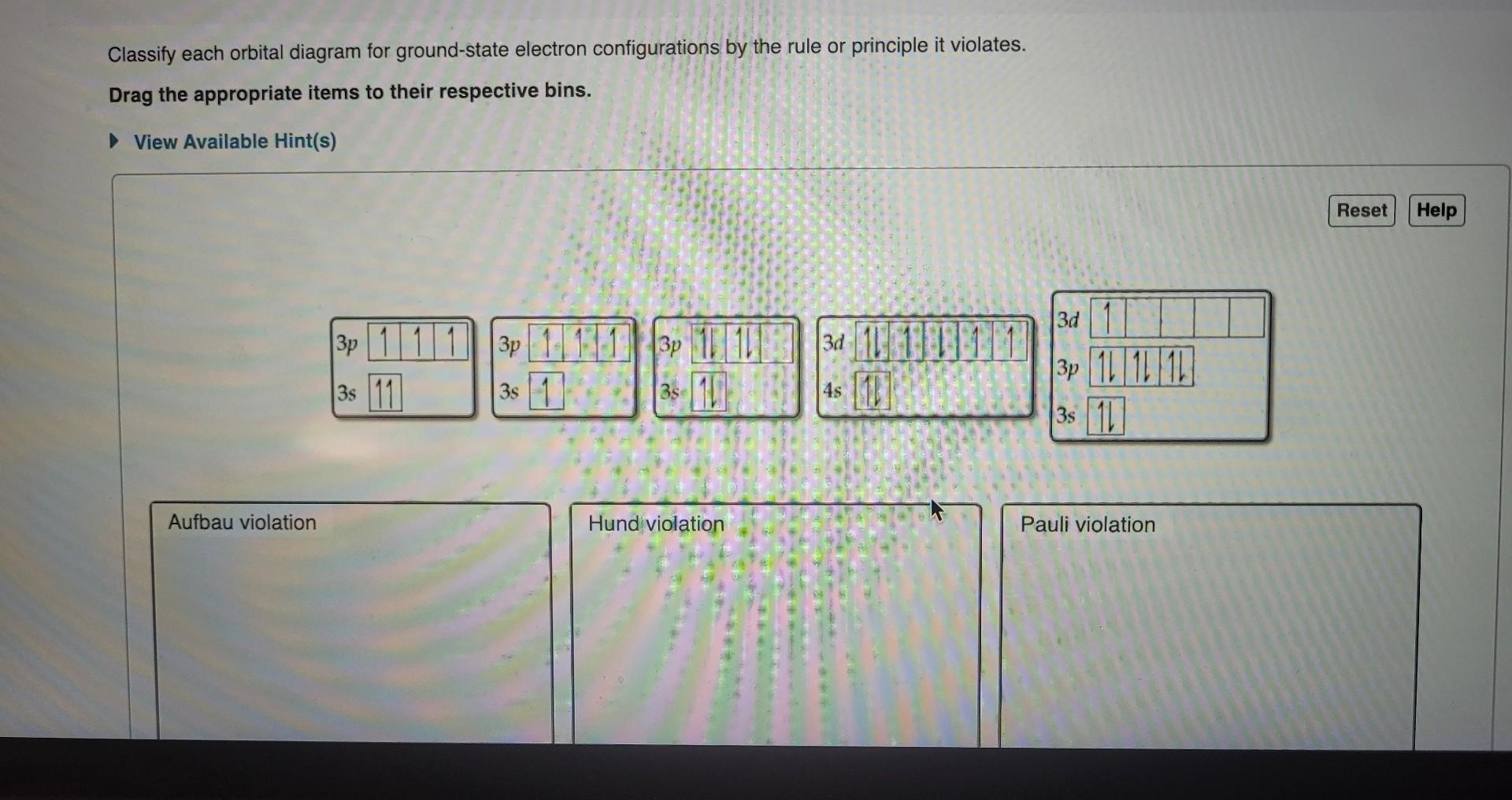 Solved Classify each orbital diagram for ground-state | Chegg.com