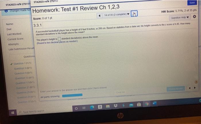 Solved STA2023 refe27511/ Save STA2023 ref# 275117 Changes | Chegg.com Solved STA2023 refe27511/ Save STA2023 ref# 275117 Changes | Chegg.com