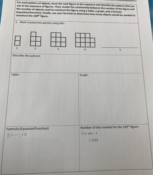Solved For each pattern of objects, draw the next figure in | Chegg.com