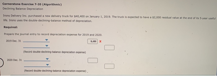 Solved Cornerstone Exercise 7-20 (Algorithmic) Declining | Chegg.com
