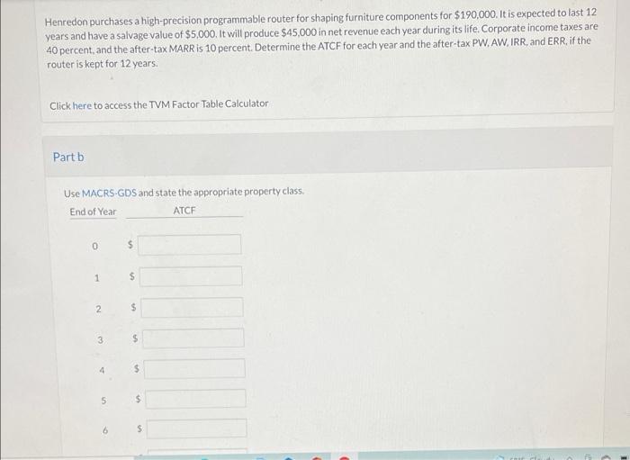 Solved Henredon purchases a high-precision programmable | Chegg.com