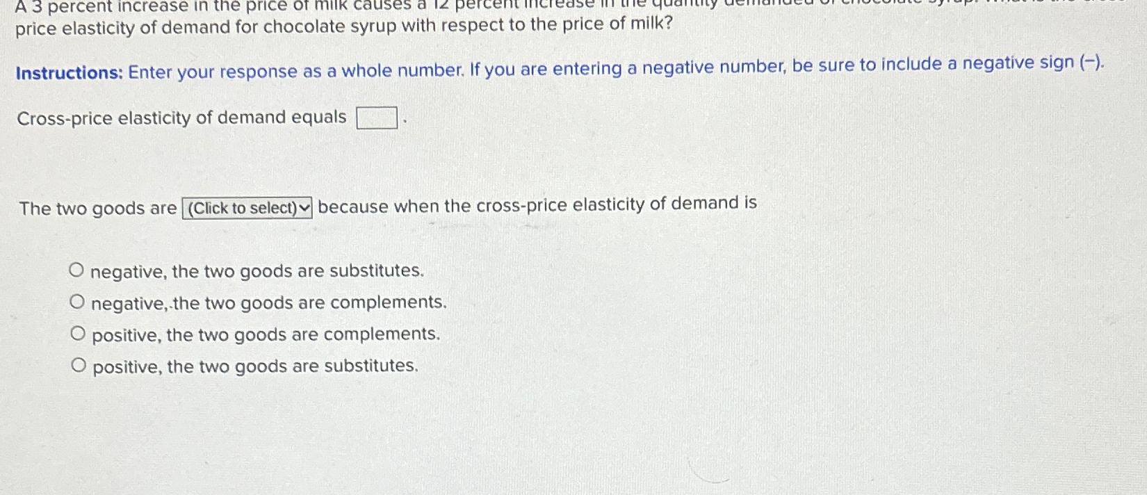 Solved price elasticity of demand for chocolate syrup with | Chegg.com