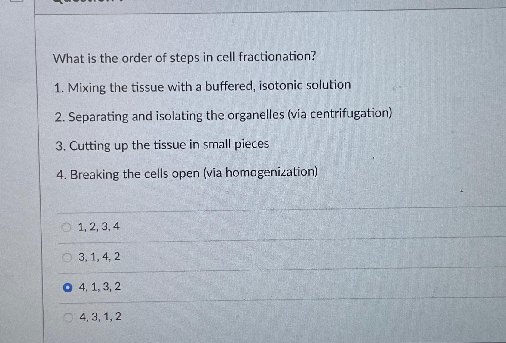 Solved What is the order of steps in cell | Chegg.com