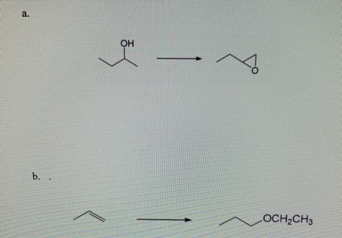 Solved а. ОН b. OCH2CH3 | Chegg.com