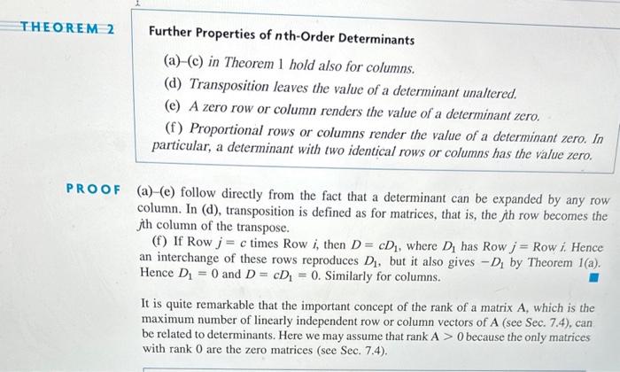 Solved Problem 6. ( 1pt, ea.) Illustrate using a 2×2 matrix | Chegg.com