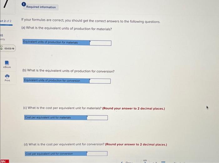 Solved Required information The Chapter 4 Form worksheet is | Chegg.com