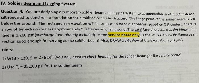 Solved Question 4. You are designing a temporary soldier | Chegg.com