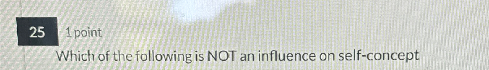 Solved 251 ﻿pointWhich of the following is NOT an influence | Chegg.com