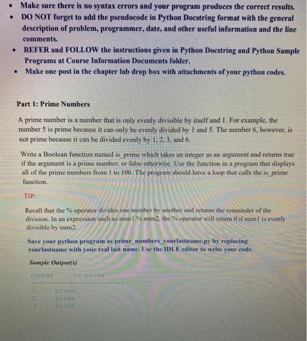 Solved . . Make sure there is no syntax errors and your | Chegg.com