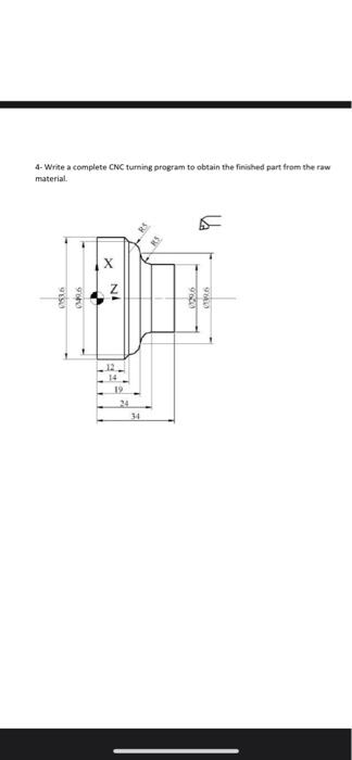 ME 462 Assignment 1 CNC Programing exercises 1- If | Chegg.com
