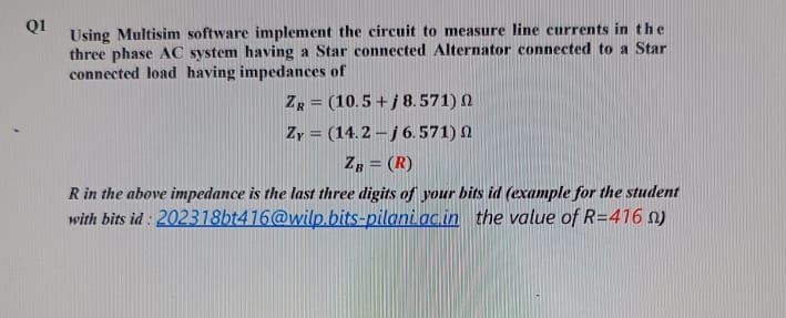 Solved Q1Using Multisim software implement the circuit to | Chegg.com
