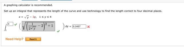 Solved A graphing calculator is recommended. Set up an | Chegg.com