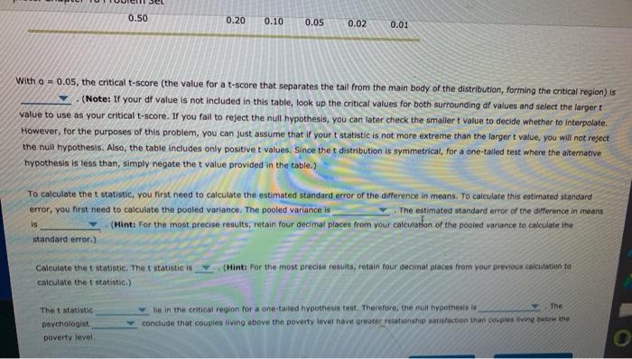 Solved Complete: Chapter 10 Problem Set Most engaged couples | Chegg.com