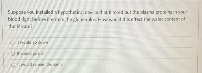Solved Suppose you installed a hypothetical device that | Chegg.com