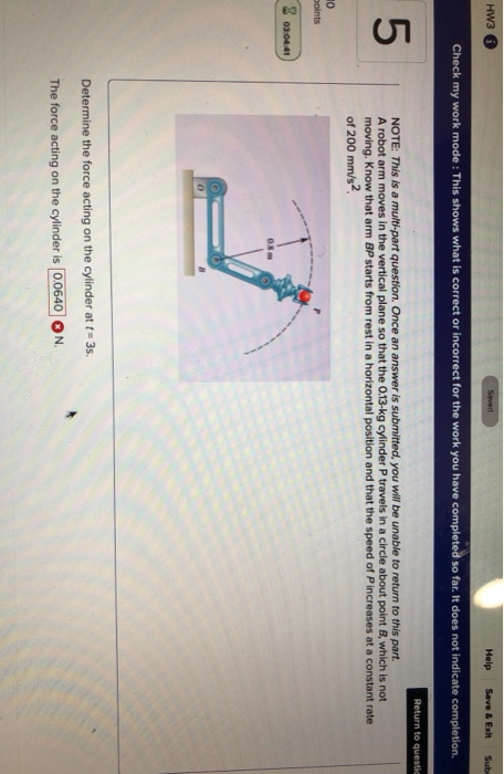Solved HW3 Help Save & Exit Sub Check my work mode: This | Chegg.com