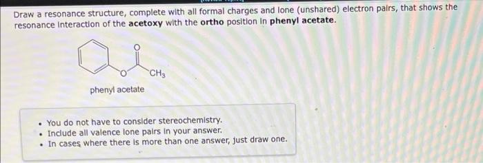 Solved Draw a resonance structure, complete with all formal | Chegg.com