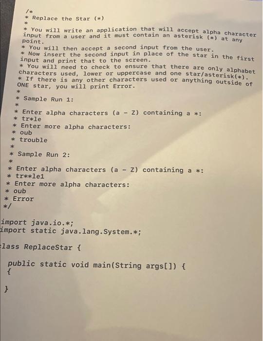 Solved Please Create A Code In Jgrasp Java And Include 8022