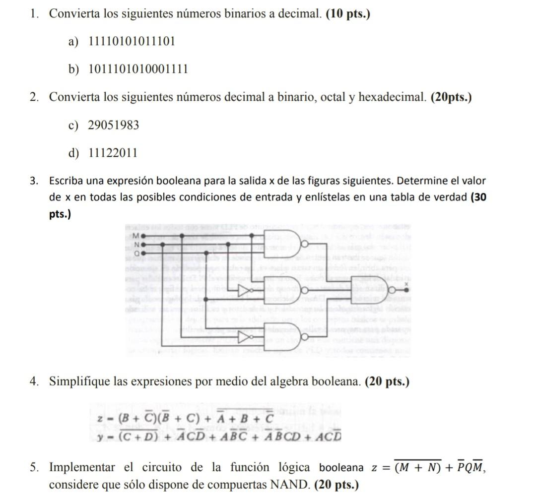 Solved 1.-Convert the following binary numbers to decimal. | Chegg.com