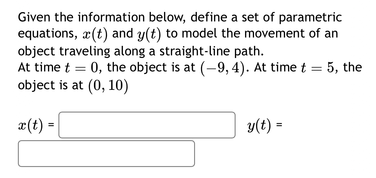 Solved Given the information below, define a set of | Chegg.com