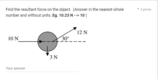 Solved Find the resultant force on the object. number and | Chegg.com