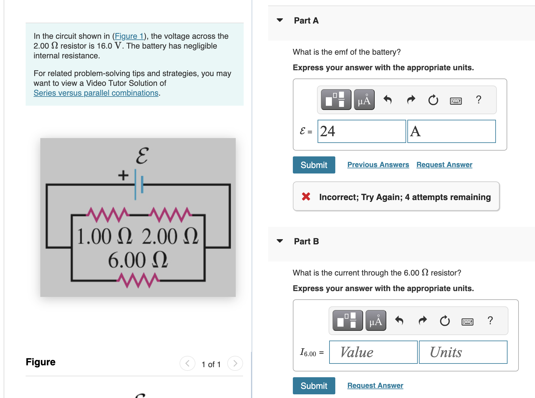Solved In the circuit shown in (Figure 1), ﻿the voltage | Chegg.com
