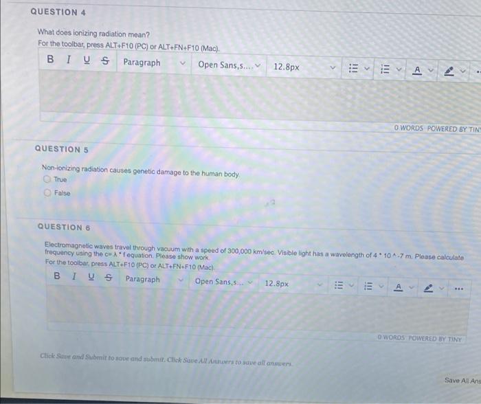 Solved QUESTION 1 What are 2 potential health concerns when | Chegg.com