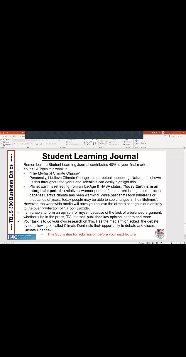 Solved Student Learning Journal - Remember the Student | Chegg.com