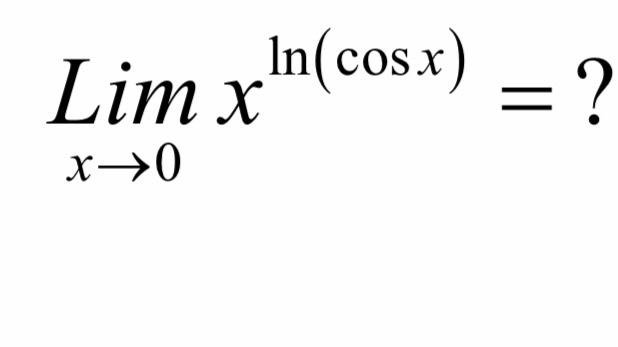 Solved Lim x In(cosx) = ? x>0 | Chegg.com