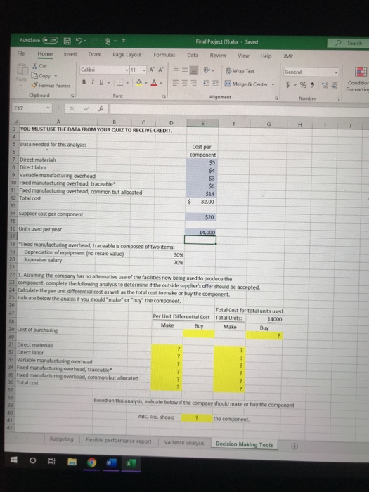Solved AutoSave H D 8 = Final Project (als Saved Search File | Chegg.com