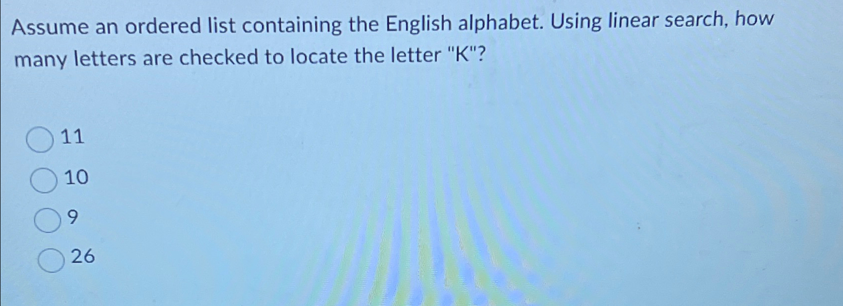 Solved Assume an ordered list containing the English | Chegg.com