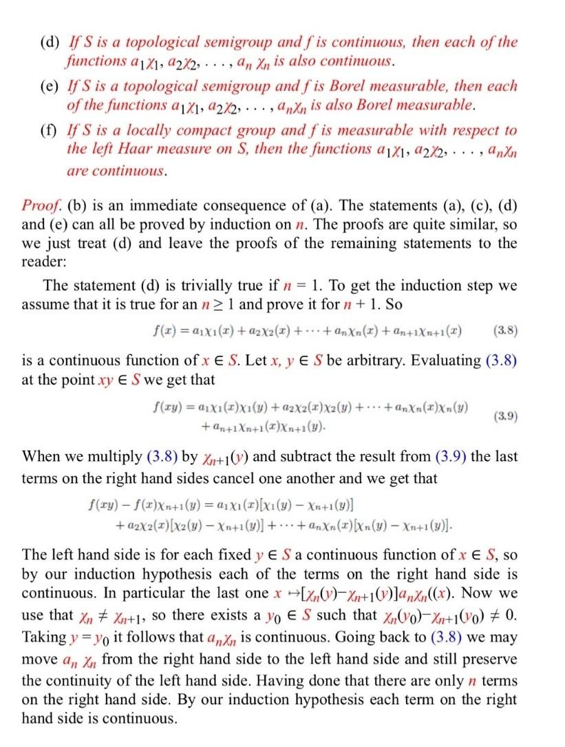 Solved 3.3 Linear independence of multiplicative functions | Chegg.com