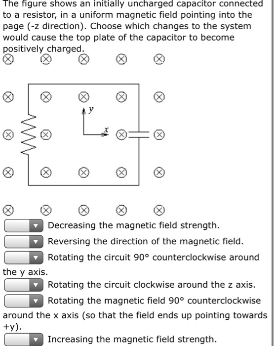 Solved The figure shows an initially uncharged capacitor | Chegg.com