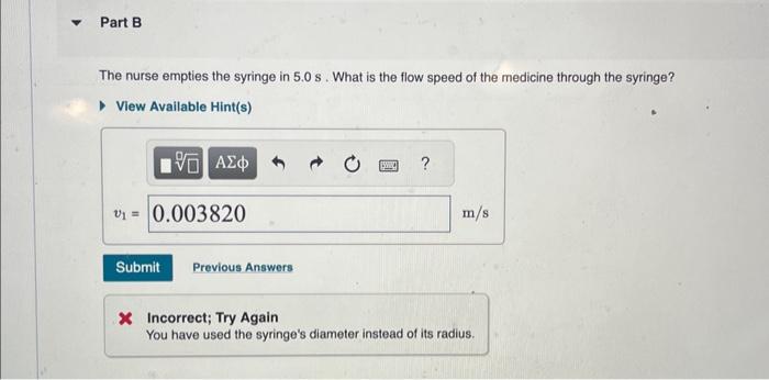Solved A 1.5 mL syringe has an inner diameter of 5.0 mm, a | Chegg.com