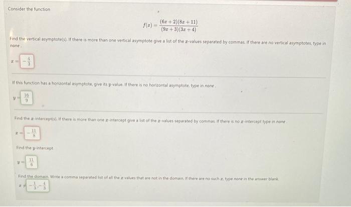 Solved Consider the function f(x)=(9x+3)(3x+4)(6x+2)(8x+11) | Chegg.com