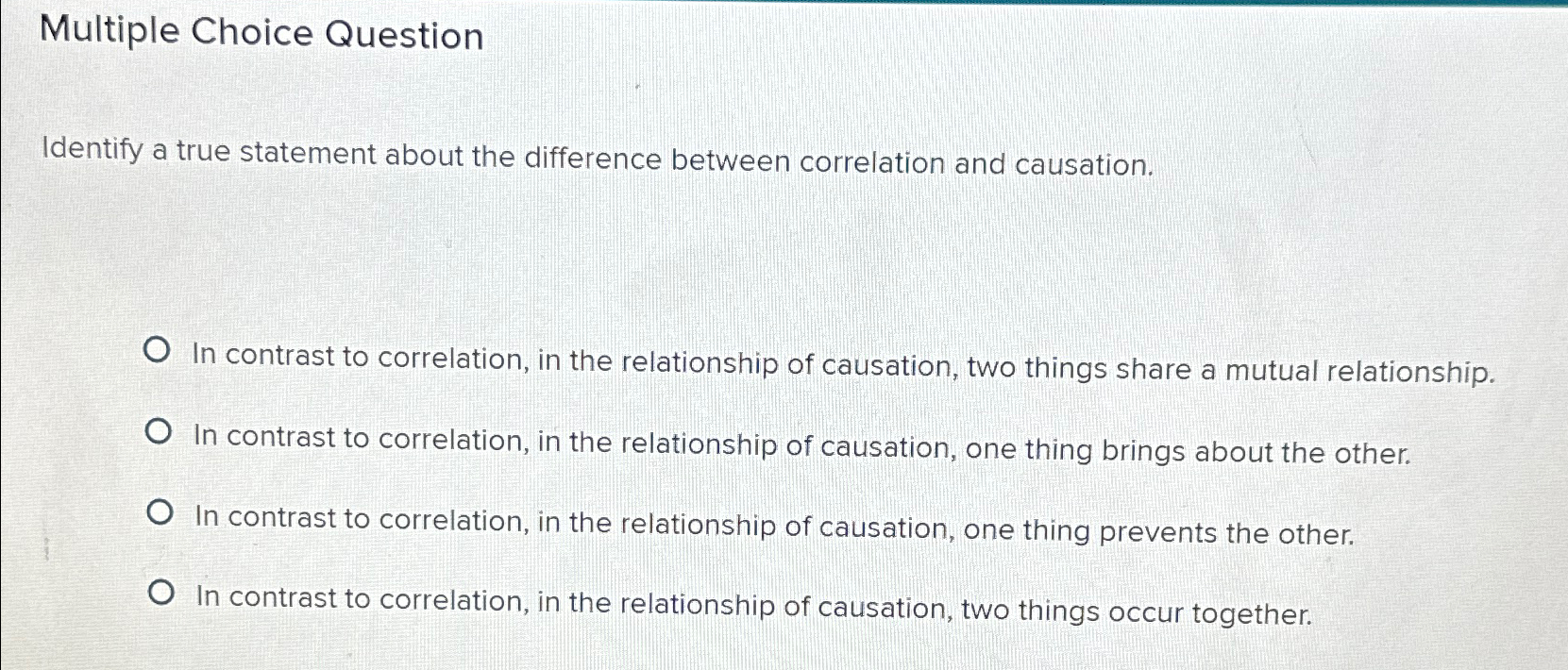 Solved Multiple Choice QuestionIdentify a true statement | Chegg.com