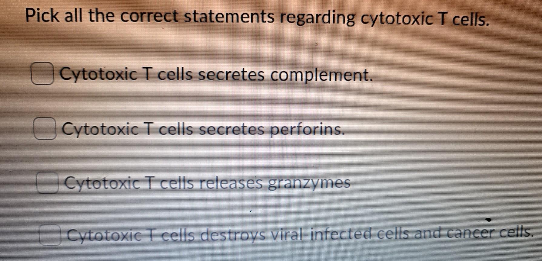 Solved Select all the correct statements about complement | Chegg.com