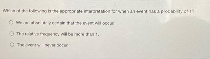 Which of the following is the appropriate | Chegg.com