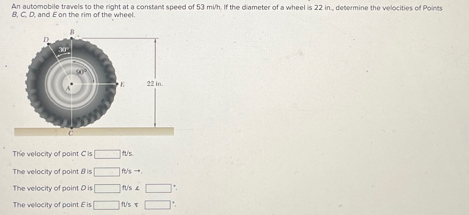 An automobile travels to the right at a constant | Chegg.com