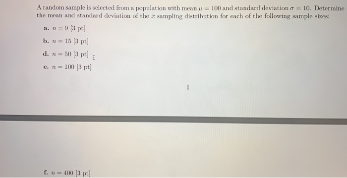 Solved A random sample is selected from a population with | Chegg.com