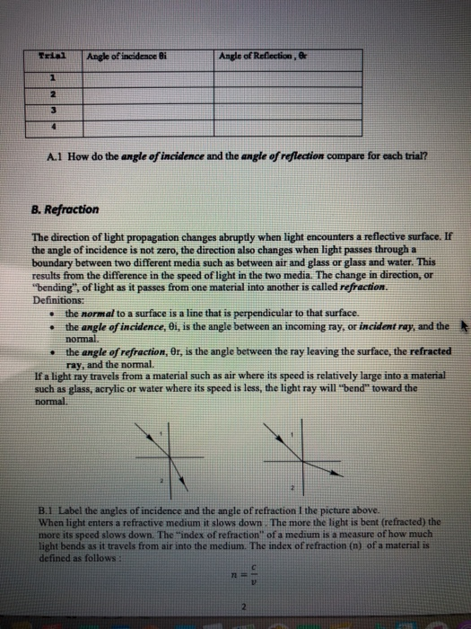 Solved Reflection and Refraction of Light WHY DO STARS | Chegg.com