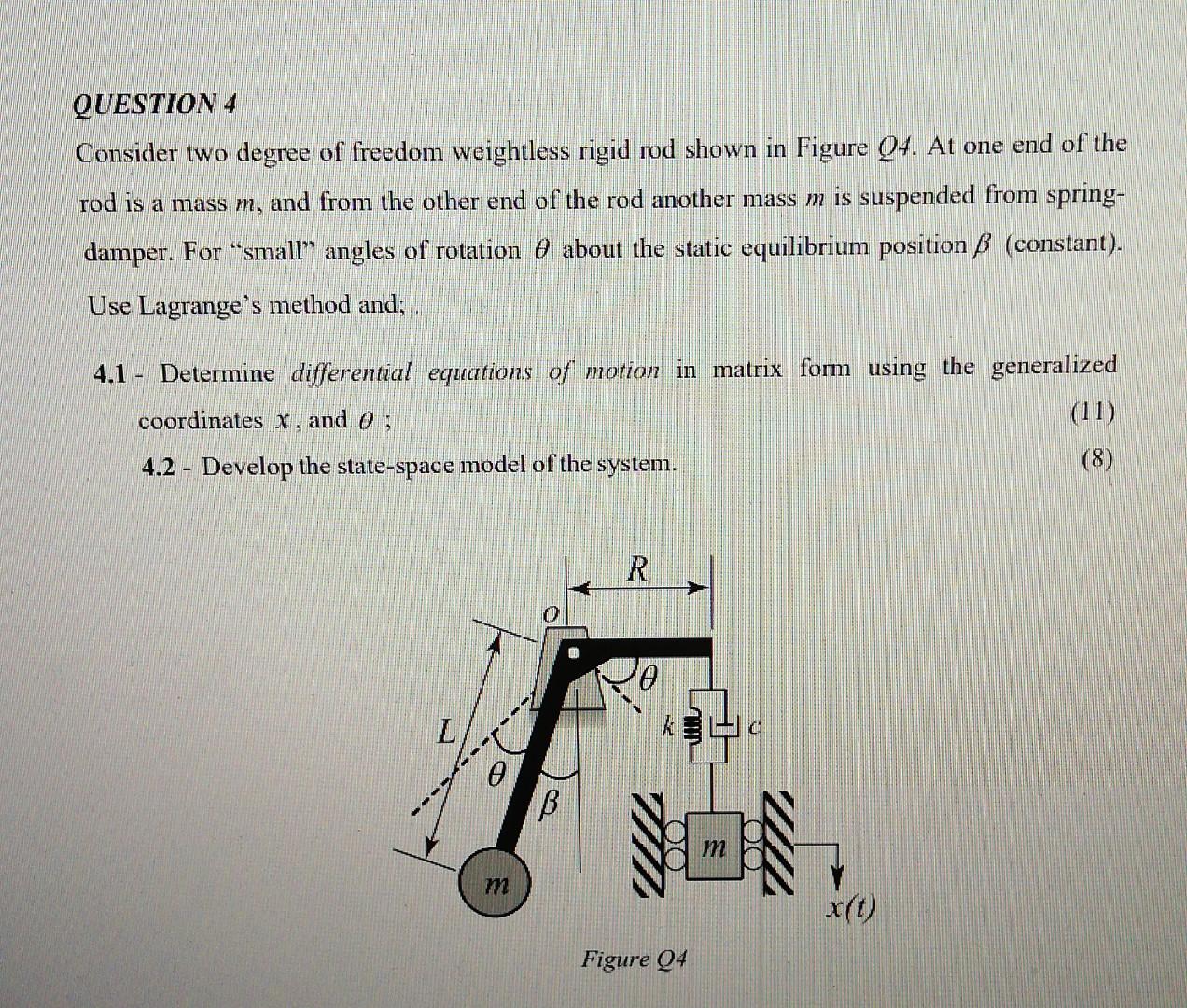 Solved QUESTION 4 Consider Two Degree Of Freedom Weightless Chegg solved-question-4-consider-two-degree-of-freedom-weightless-chegg