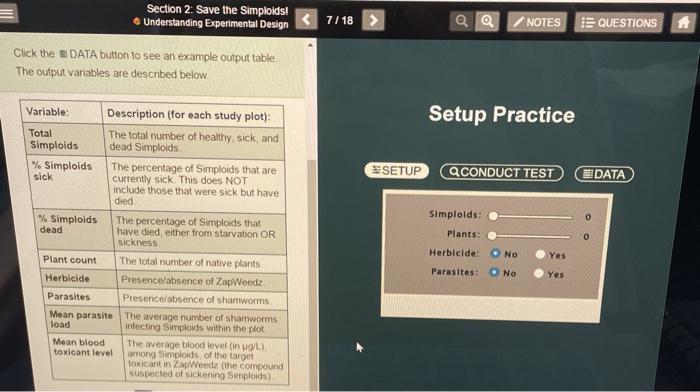 Section 2: Save the Simploids! Understanding | Chegg.com