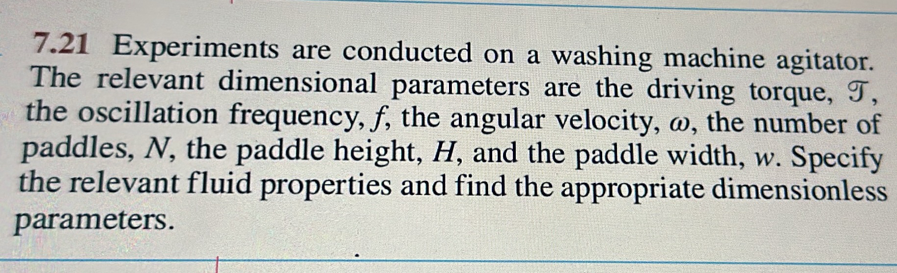Solved 7.21 ﻿Experiments are conducted on a washing machine | Chegg.com