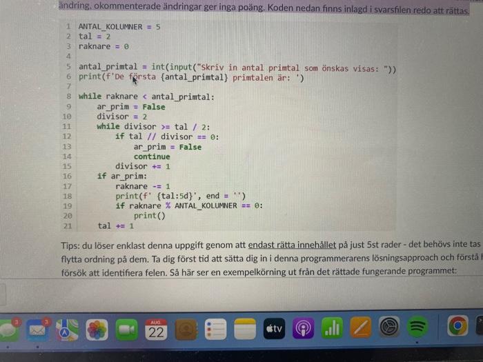 Solved The following program asks the user how many of the | Chegg.com