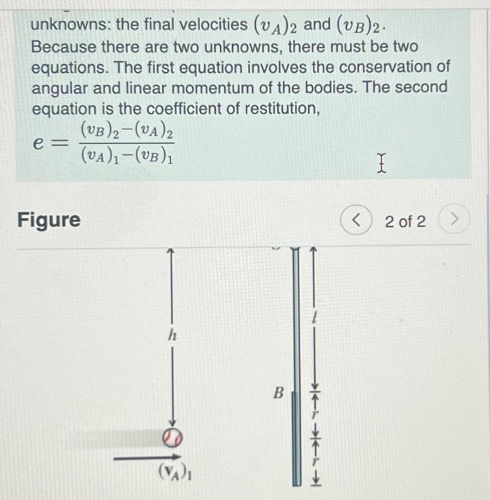 Solved Eccentric impact occurs when the line connecting the | Chegg.com