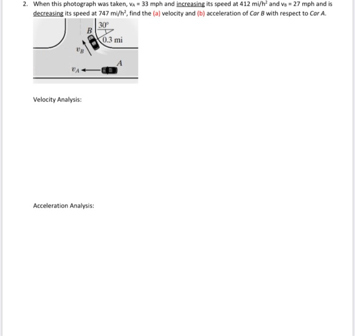 Solved 2. When this photograph was taken, VA = 33 mph and | Chegg.com