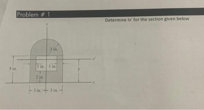 Solved Determine Ix′ for the section given below | Chegg.com