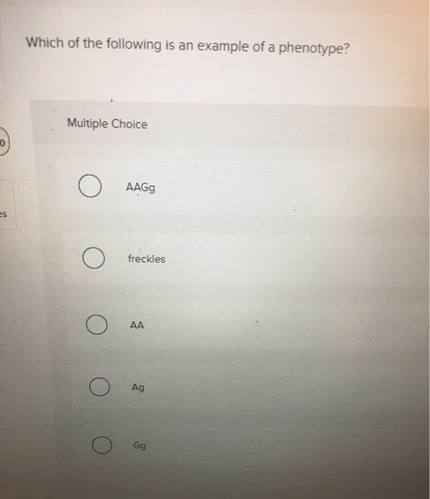 Solved Which of the following is an example of a phenotype? | Chegg.com