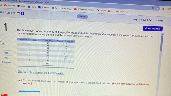 Solved heducation.com/flow/connecthtml YouTube Maps News | Chegg.com