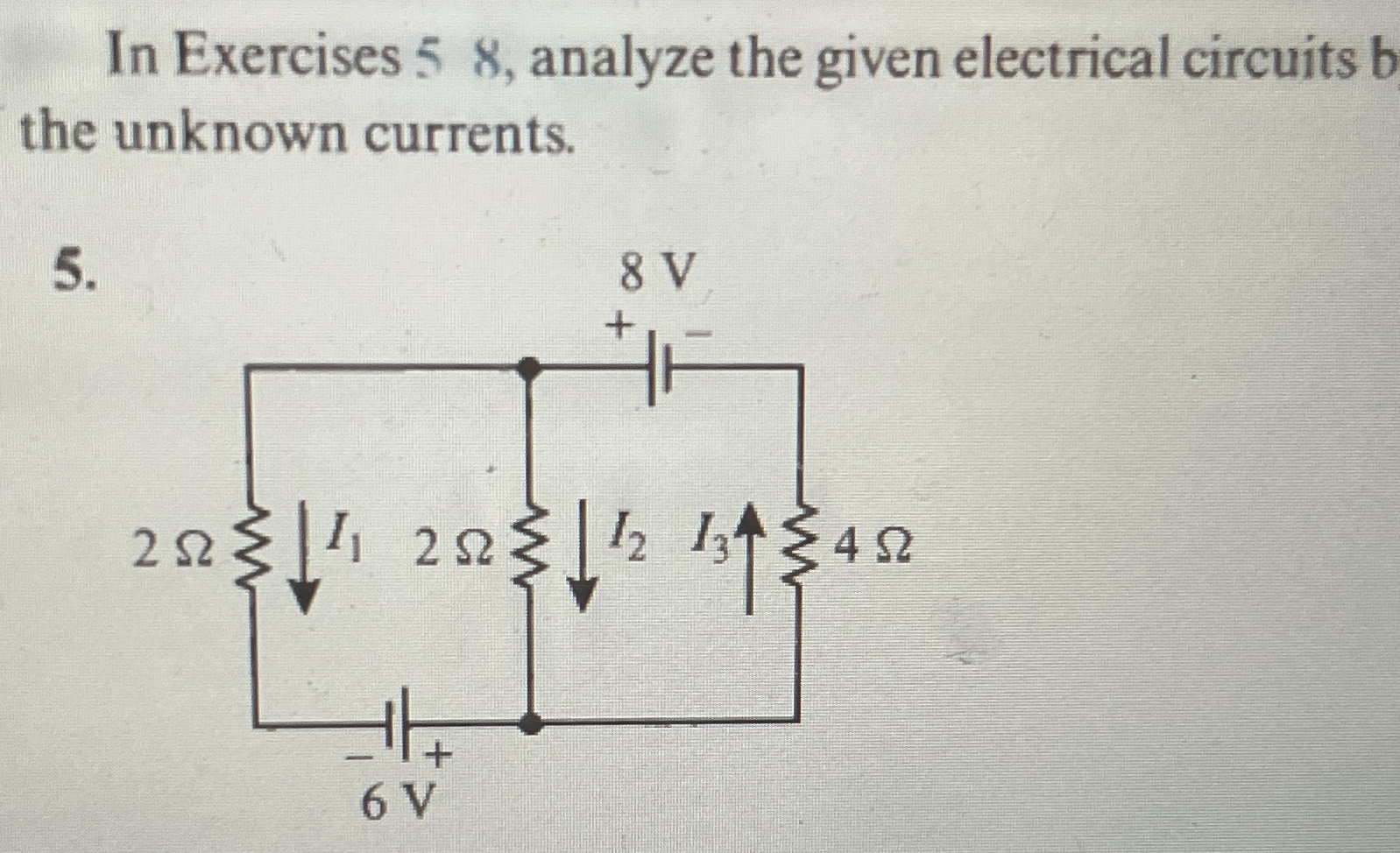 Solved In Exercises 58 , ﻿analyze the given electrical | Chegg.com